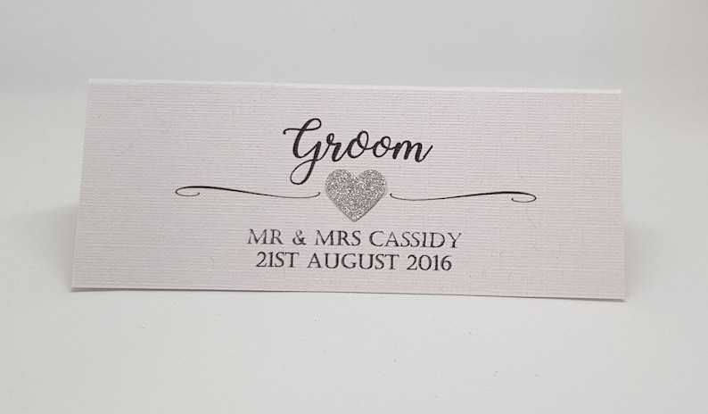 Personalised Wedding Table Name Place Cards Table Settings | Etsy