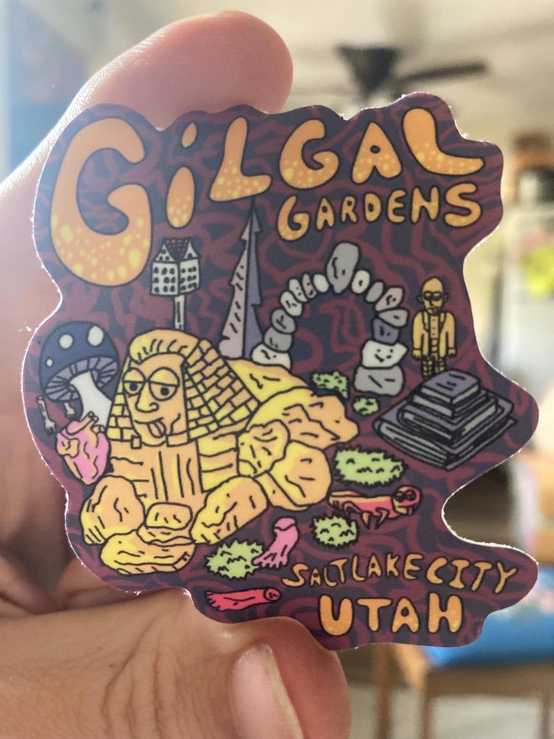 Gilgal Gardens Silly Salt Lake City Sticker Joseph Smith Sphinx - Etsy