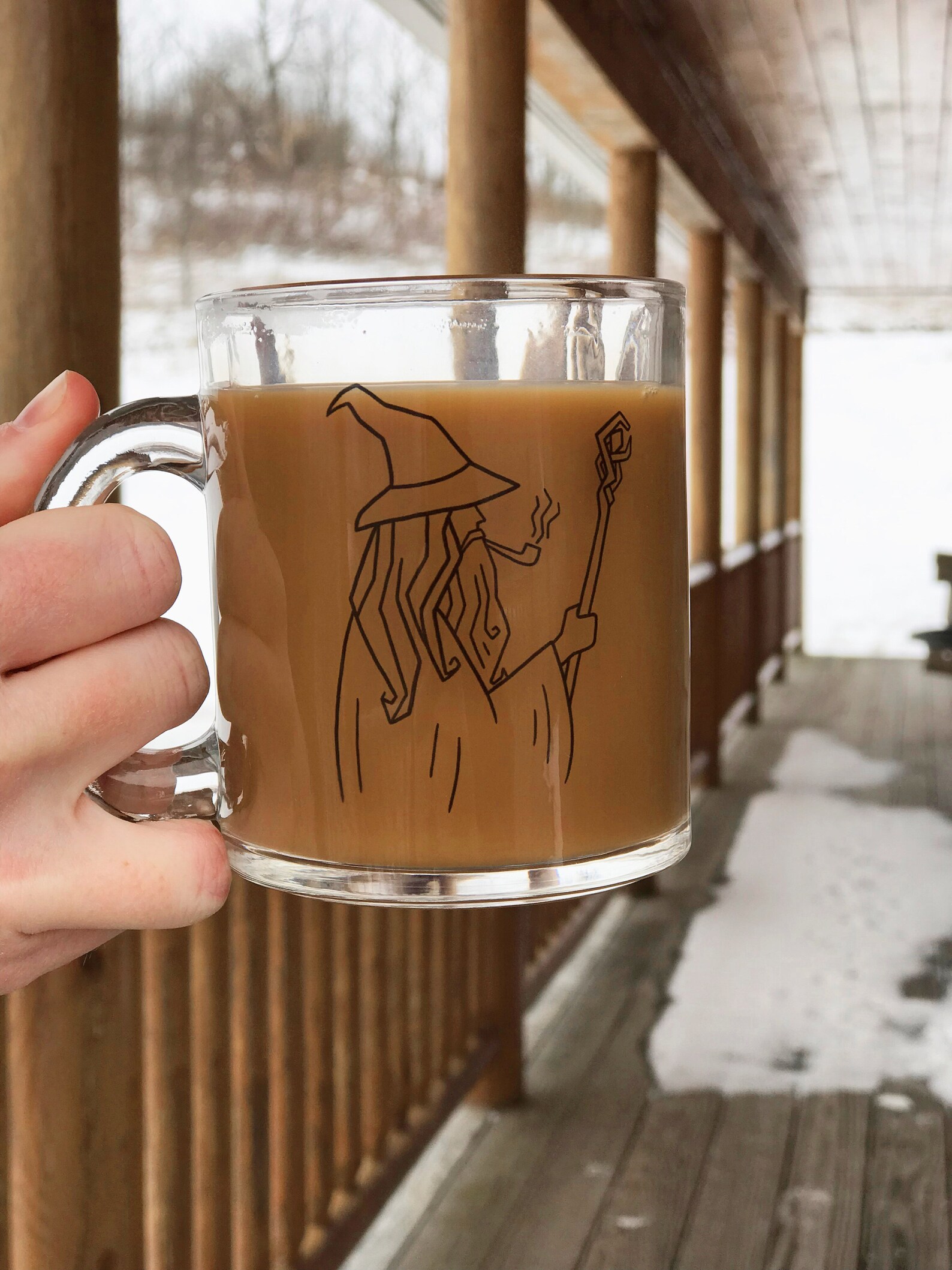 The Wandering Wizard Glass Mug - Literary Gift - Etsy