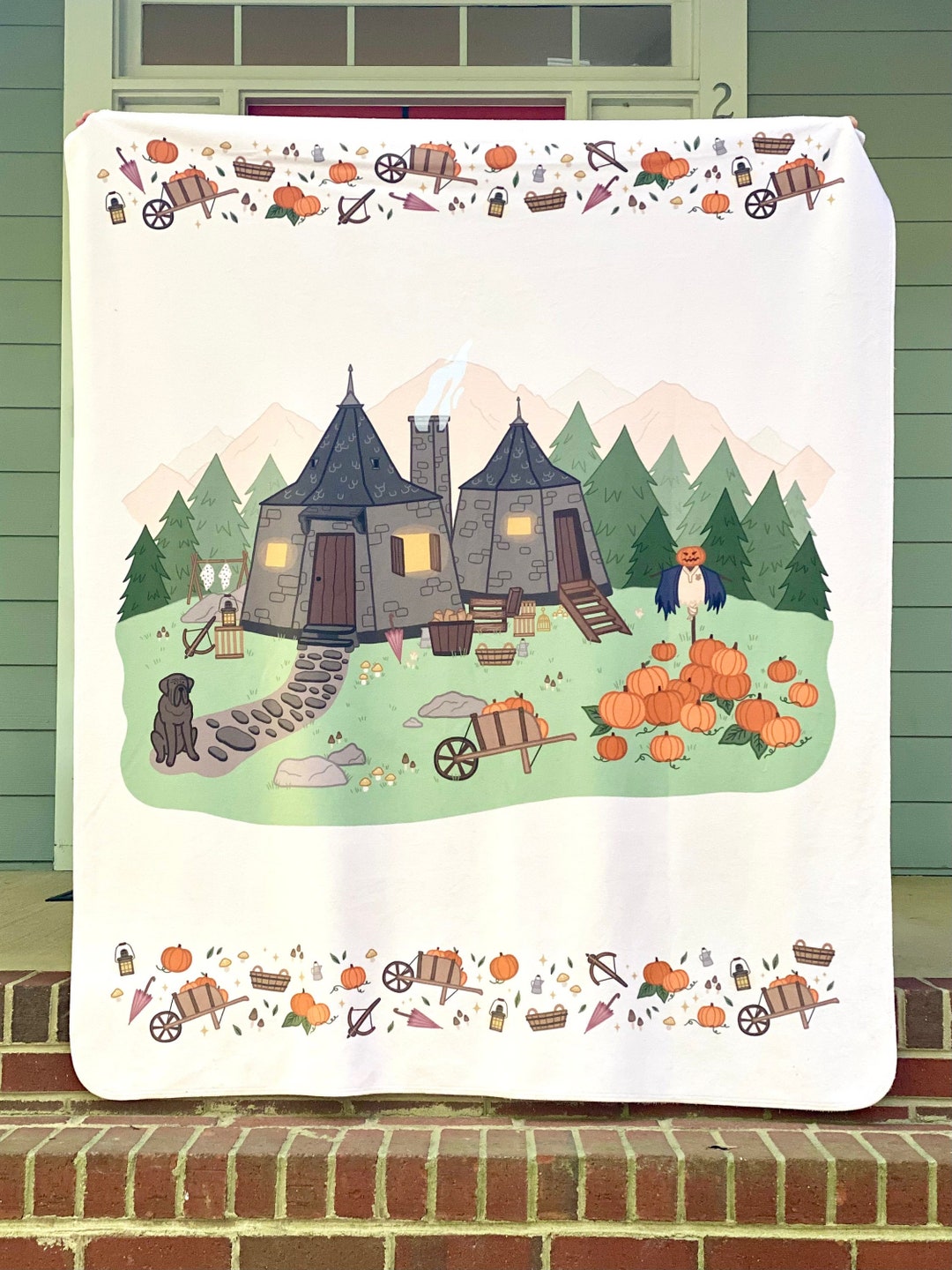 The Game Keepers Cottage Sherpa Blanket - Etsy