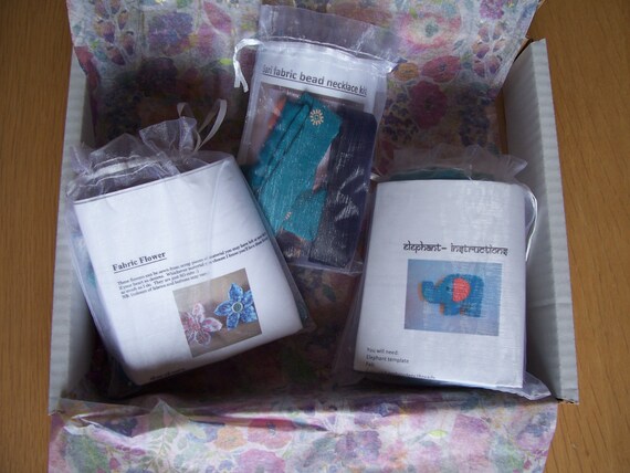 Craft gift box three craft kits in one box | Etsy