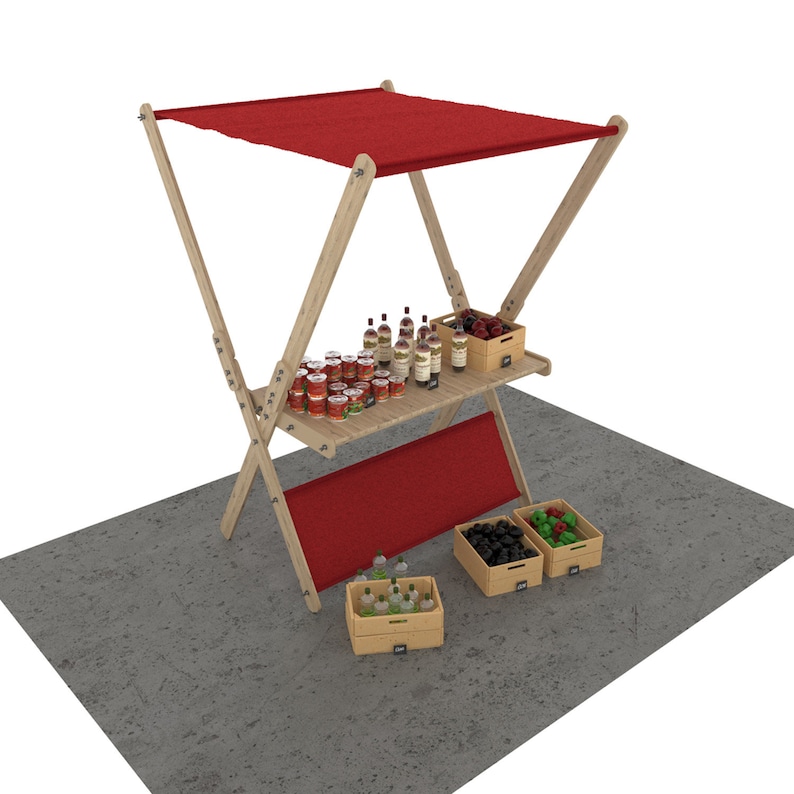 DIY Construction Plan for Display Stand, Portable Stand, Crafting Stand ...