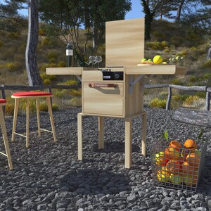 DIY Portable Camping Kitchen, Mobile Kitchen Organized, Kitchen Box ...