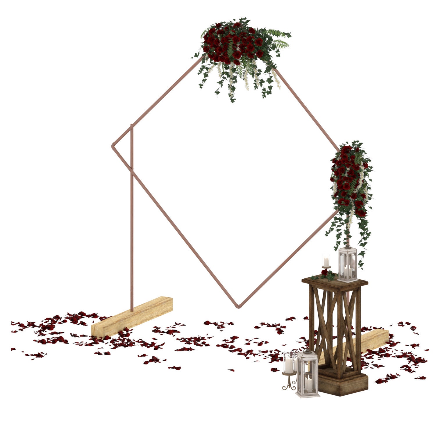 Building Plans Wedding Arch, DIY A-frame Wedding Arbor, Backdrop Stand ...