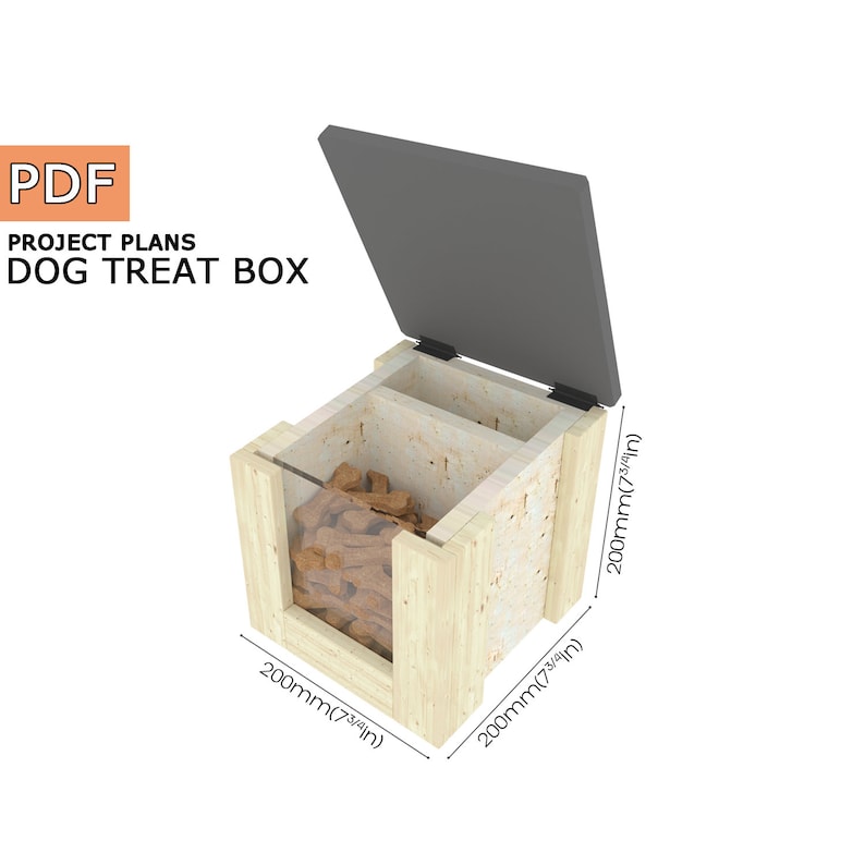 Dog Treat Box - Digital Download Only - Etsy