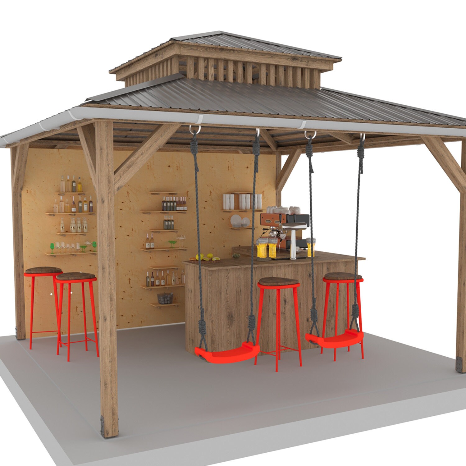 DIY Outdoor Bar Plan: Backyard Party Pavilion (digital Download) - Etsy