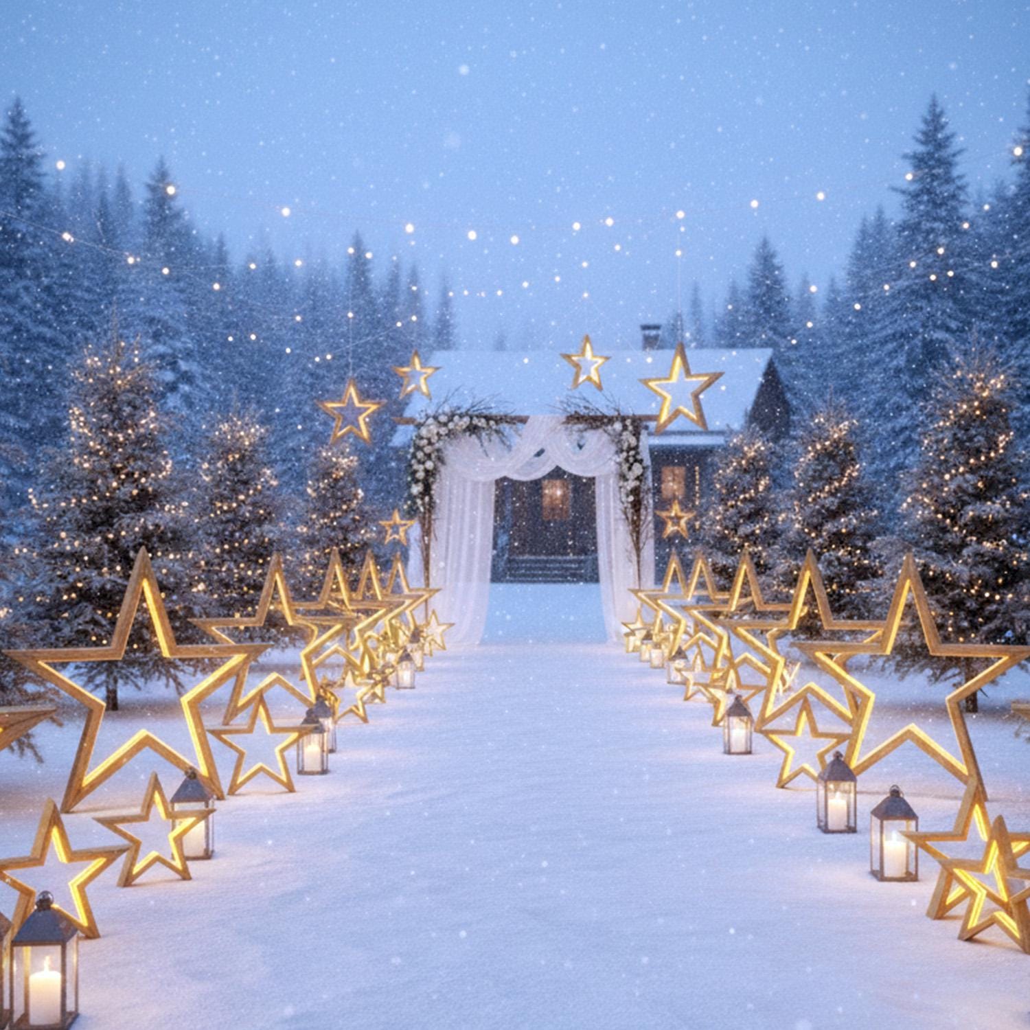 Decorative Star Project Plan: Large Christmas Star With LED Lighting ...