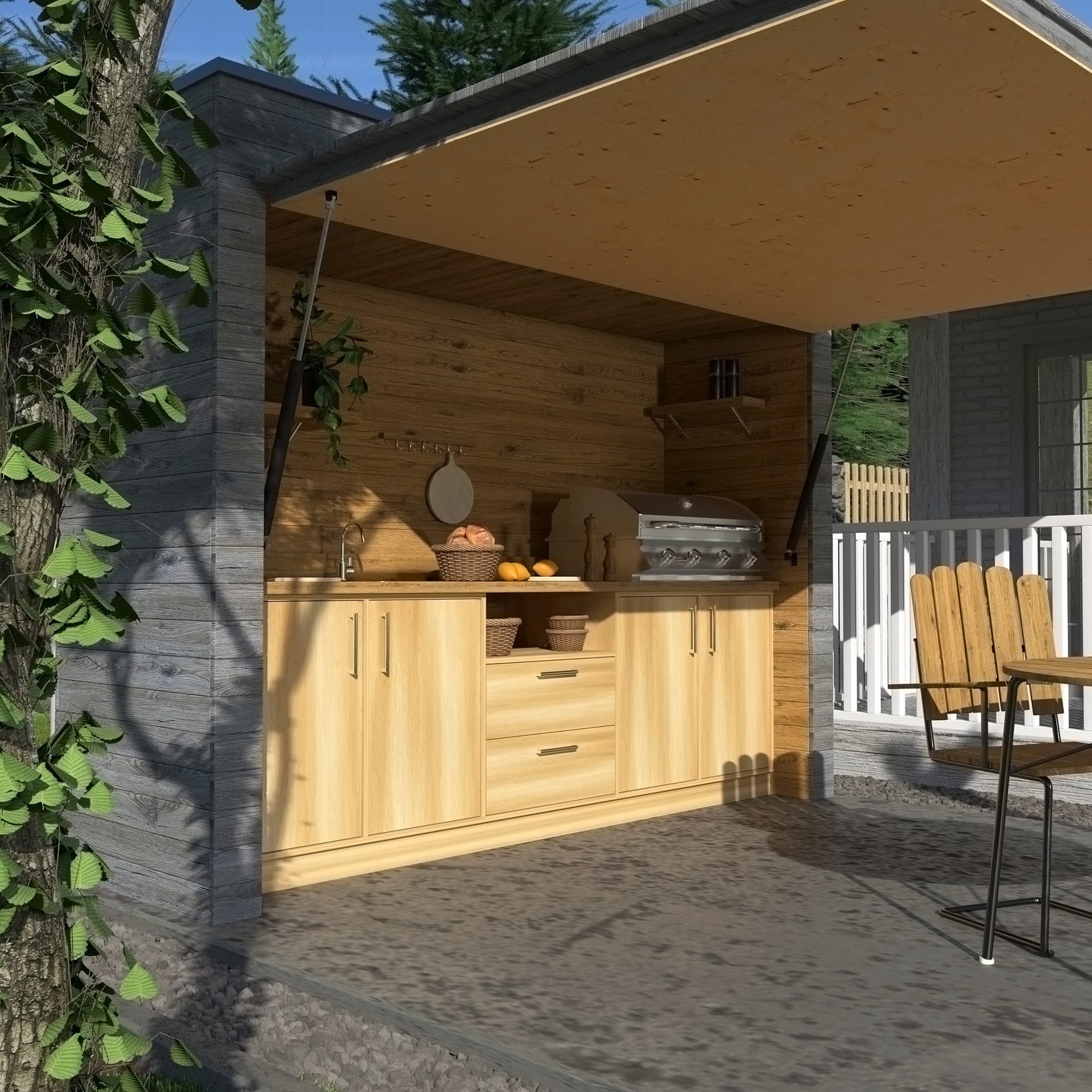 BBQ Closable Space, DIY Grill Shed Station Digital Download Only - Etsy