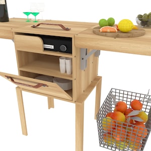 DIY Portable Camping Kitchen, Mobile Kitchen Organized, Kitchen Box ...