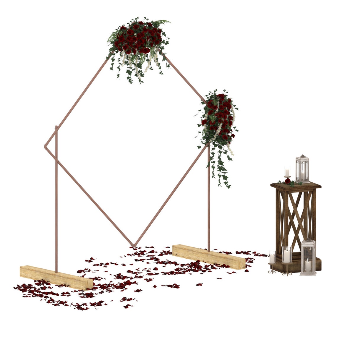 Building Plans Wedding Arch, DIY A-frame Wedding Arbor, Backdrop Stand ...
