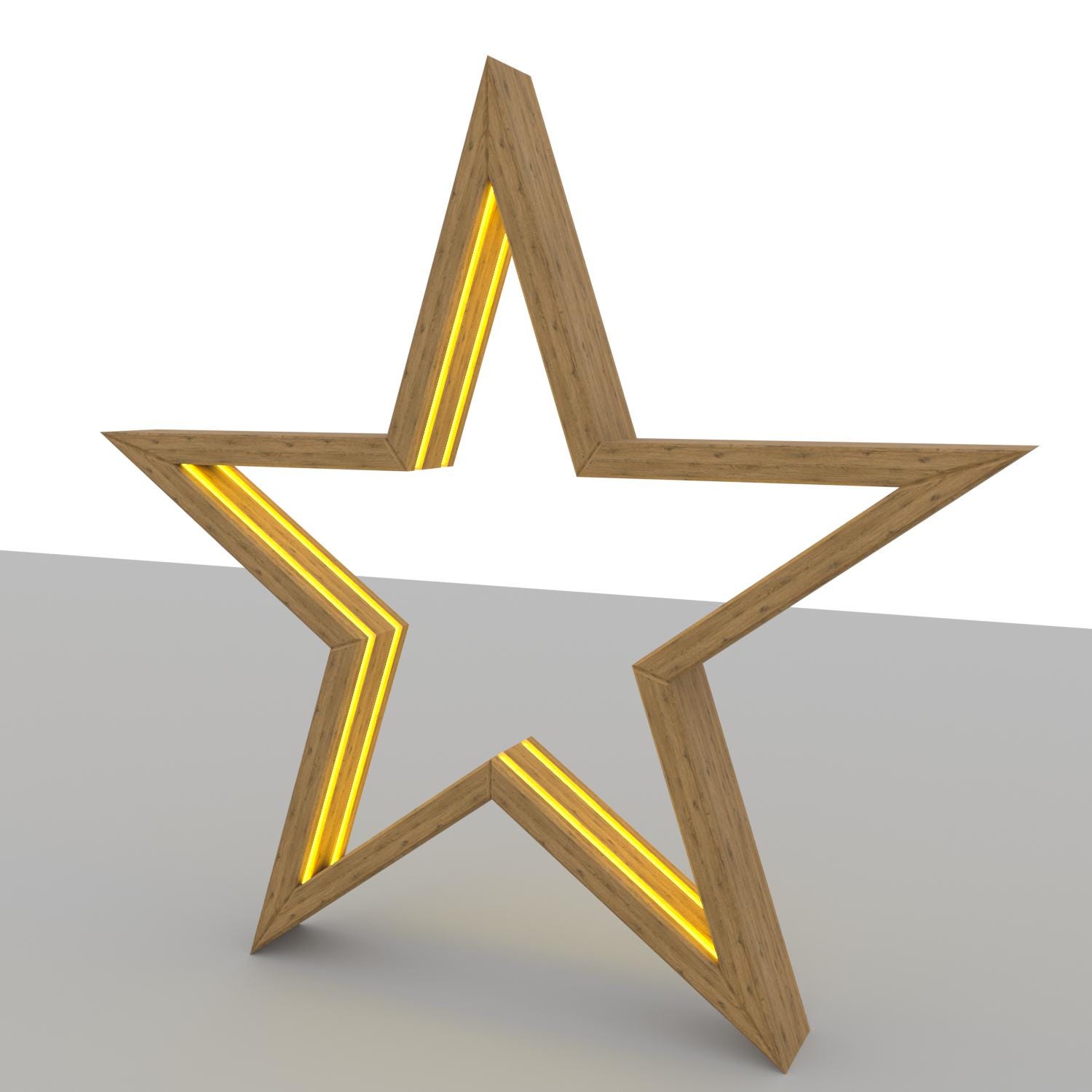 Decorative Star Project Plan: Large Christmas Star With LED Lighting ...