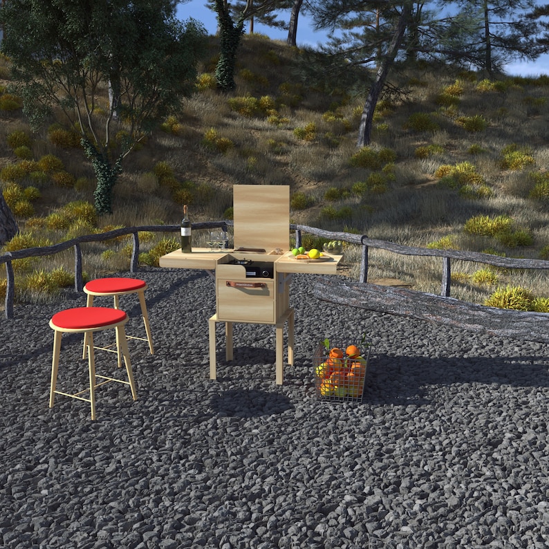 DIY Portable Camping Kitchen Mobile Kitchen Organized - Etsy