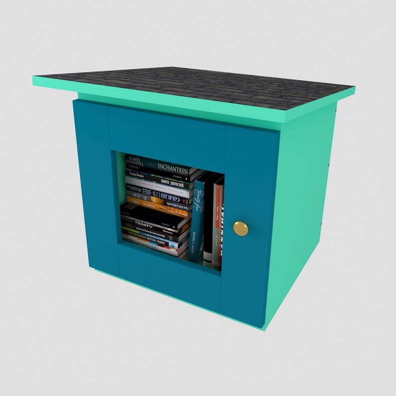 DIY Little Free Library Plan: Neighborhood Lending Box (digital ...
