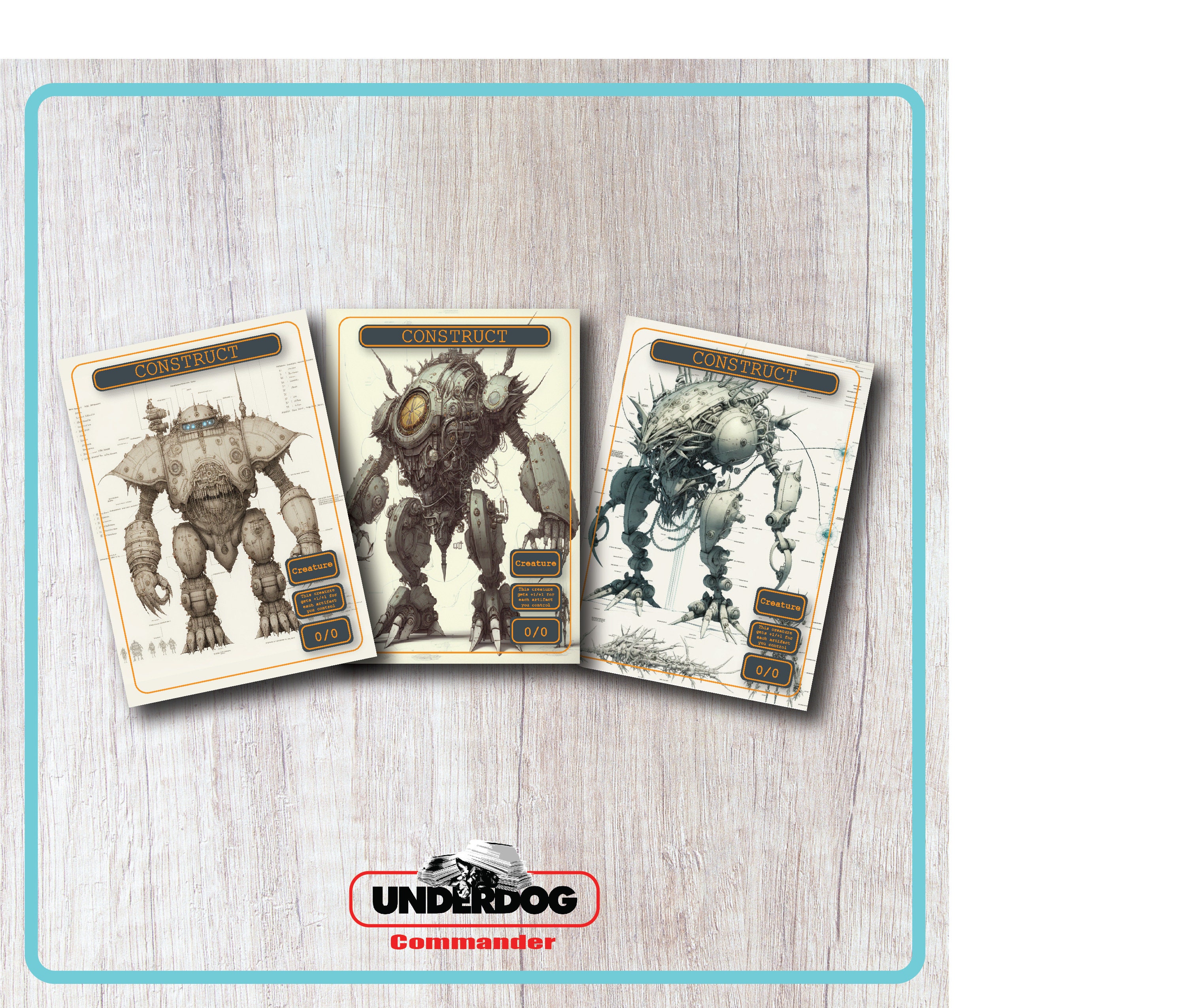 3x Custom Construct Tokens one of Each Pictured for MTG - Etsy