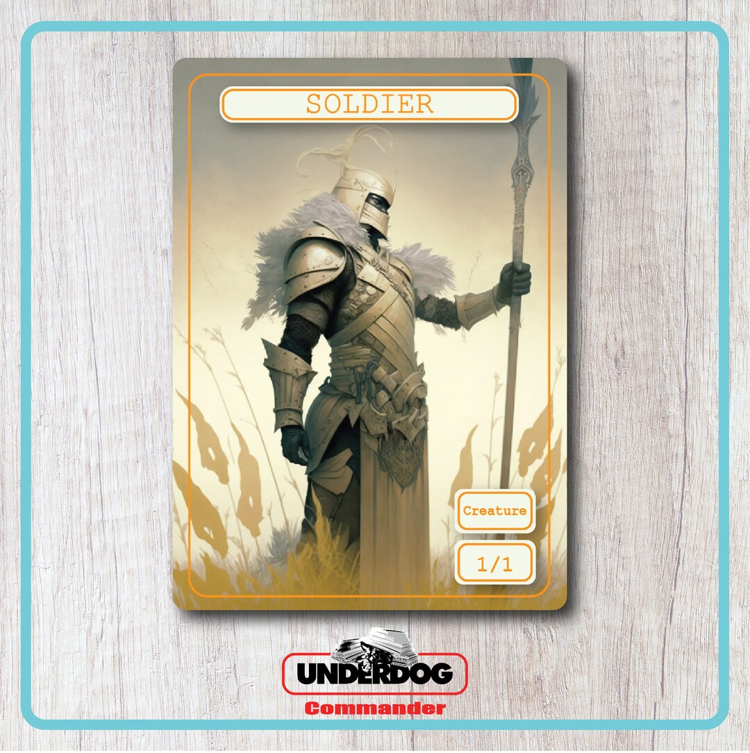 3x Custom Soldier Token for MTG - Etsy