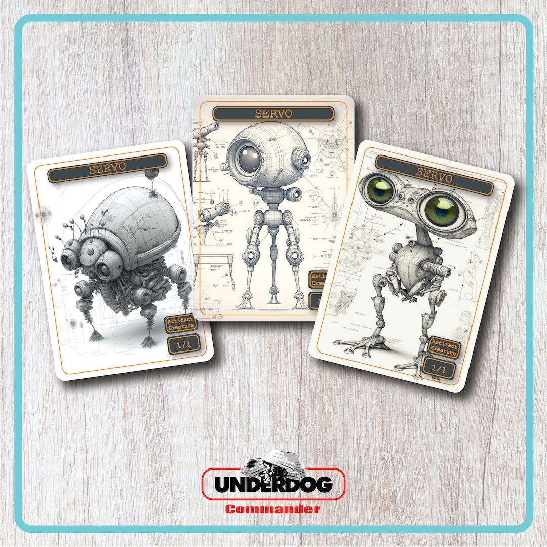 3x Custom Servo Token one of Each Pictured for MTG - Etsy