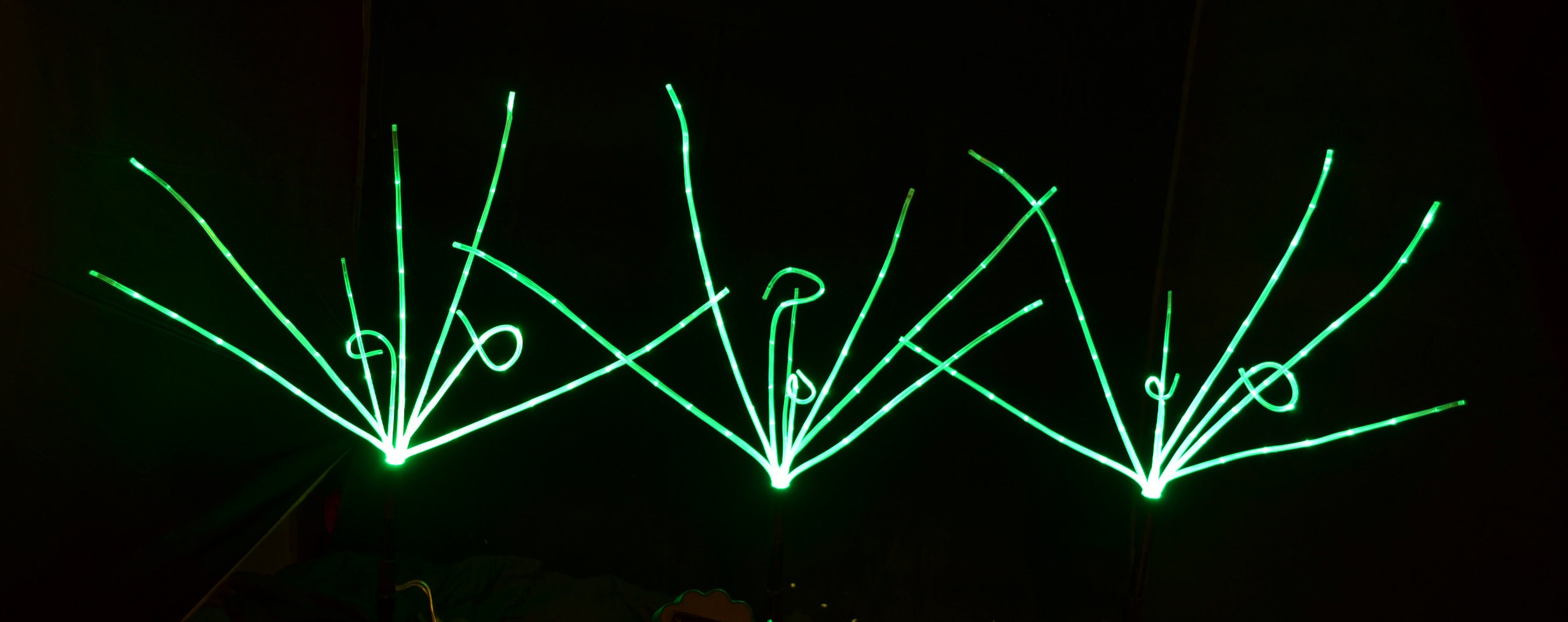 A Set of Three Wild Grass Landscaping Solar Lights 3 Green - Etsy Canada