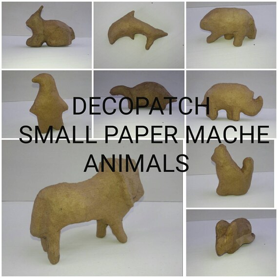 Decopatch Minipaper Mache Animals Small Paper Mache - Etsy