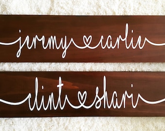 Couples sign | Etsy