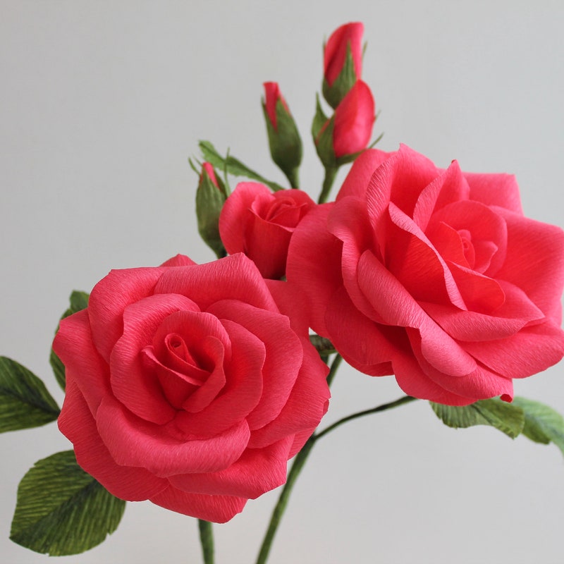 Crepe Paper Roses - Etsy