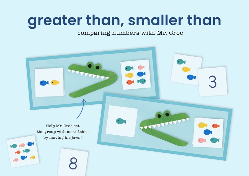 Greater Than Less Than Equal to Number Activity | Comparing Numbers ...