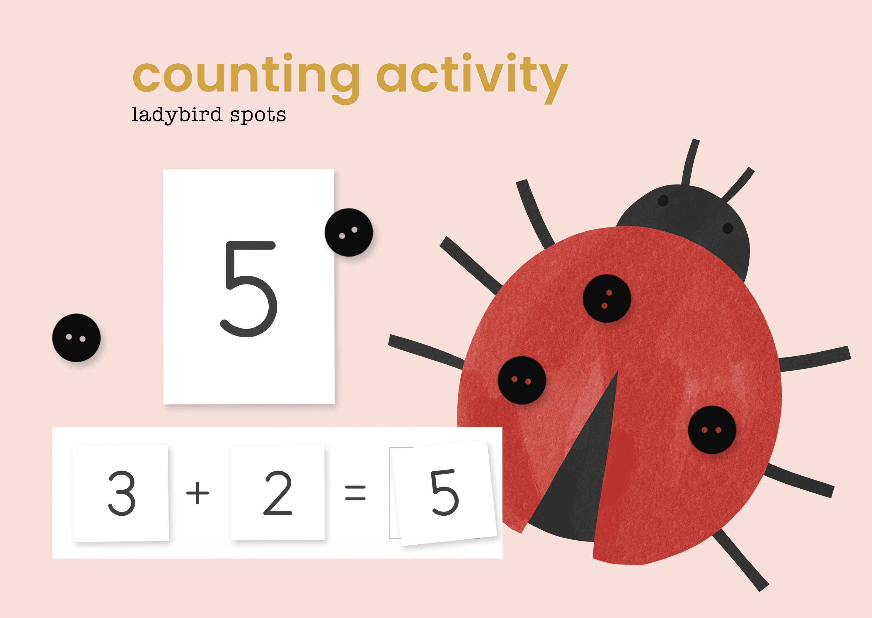 Ladybird Counting Cards | Learning Numbers and Counting From 1 to 10 ...