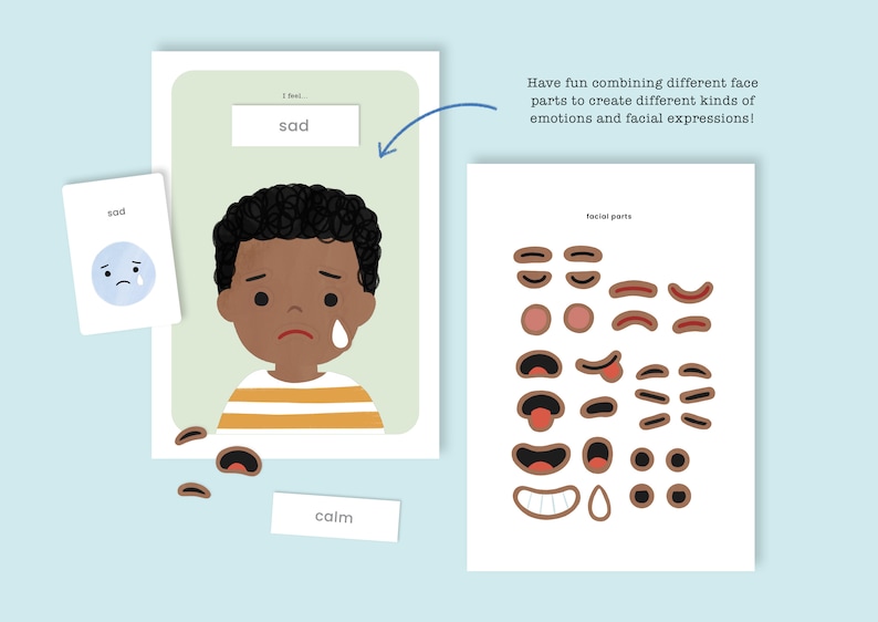 Emotions and Feelings Activity for Kids | Boy Version | Toddler ...