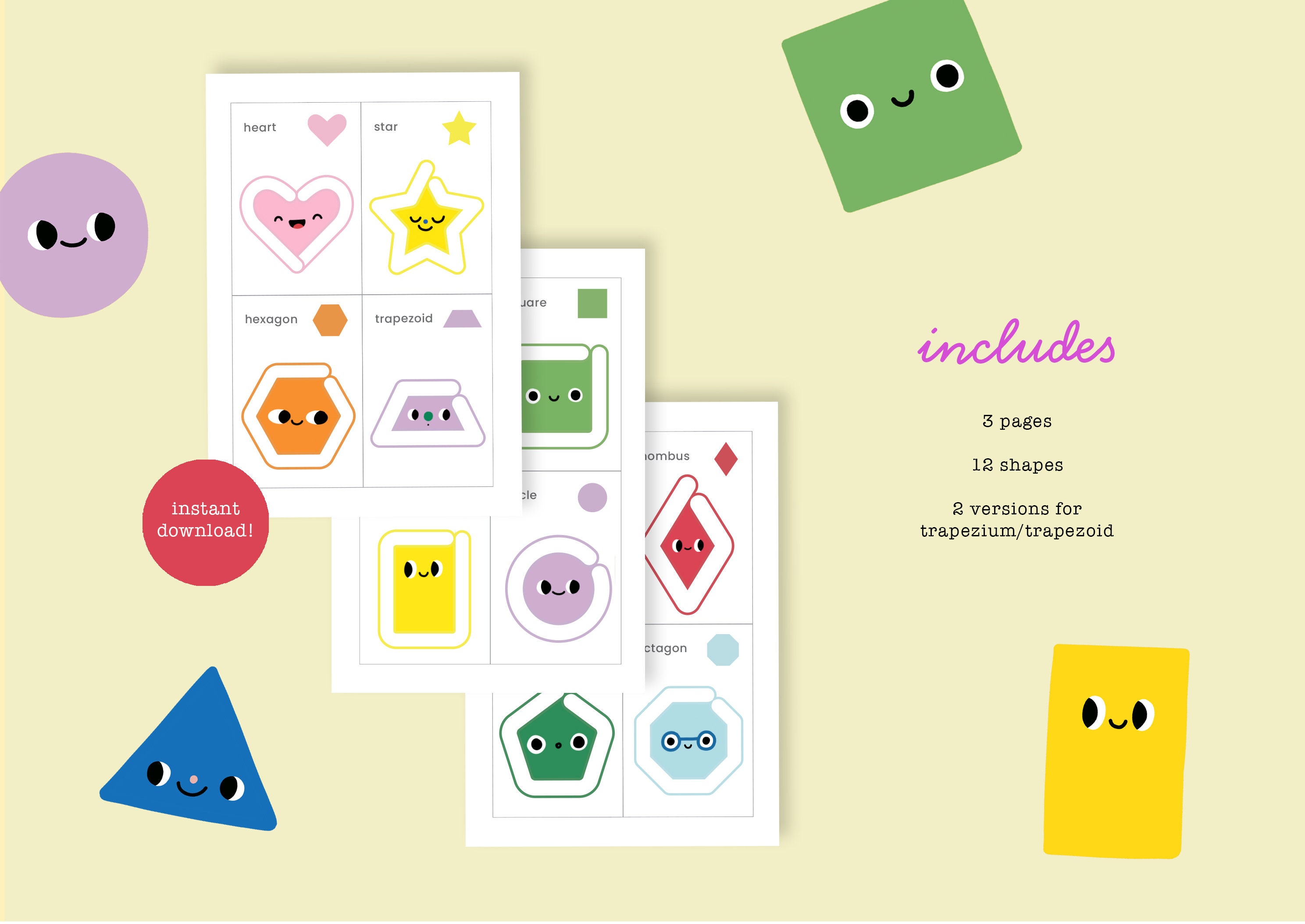 Shapes Play Dough Mats and Visual Cards | Printable Play Doh Activity ...
