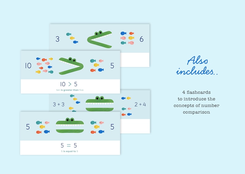 Greater Than Less Than Equal to Number Activity | Comparing Numbers ...