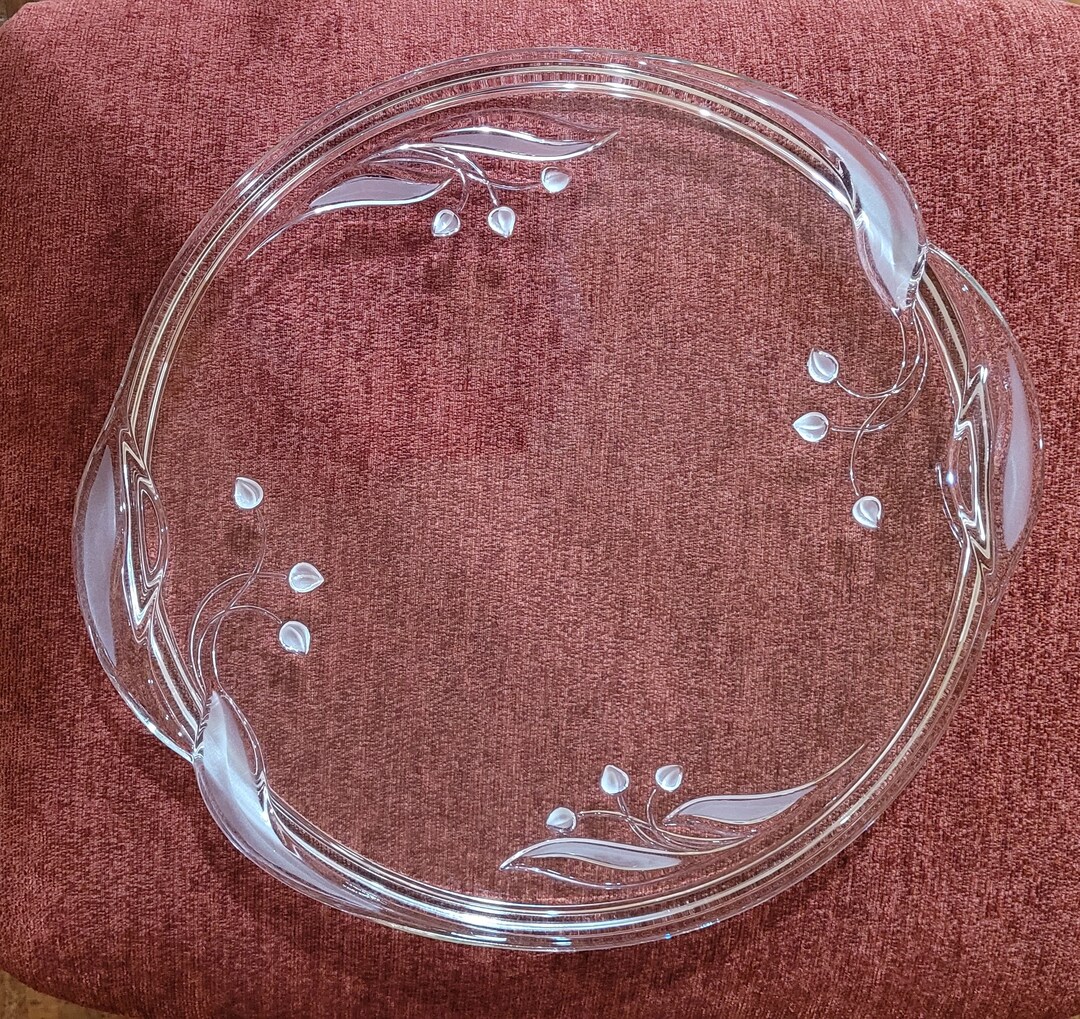 WMF Glassware Clear Cake Plate Lily of the Valley - Etsy