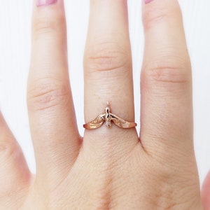 Hummingbird Ring 14k Gold Stacking Engagement Ring - Etsy