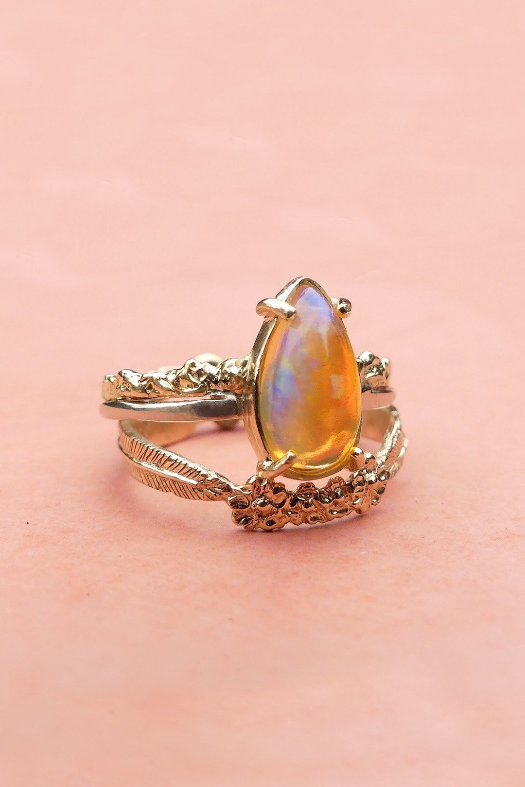 Personalized 14k Gold Memorial Jewelry, Custom Bereavement Ring ...