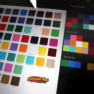 Procreate Tattoo Brushes: Eternal Inks Color Palettes & Chart (digital ...