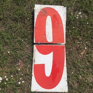 Vintage Gas Service Station Metal Sign Price Flip Numbers 0 to 9 - Etsy