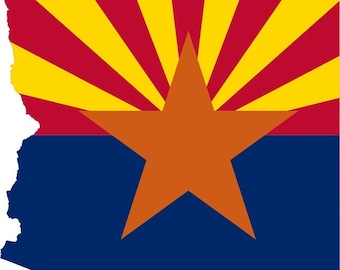 Arizona Flag Decal - Etsy