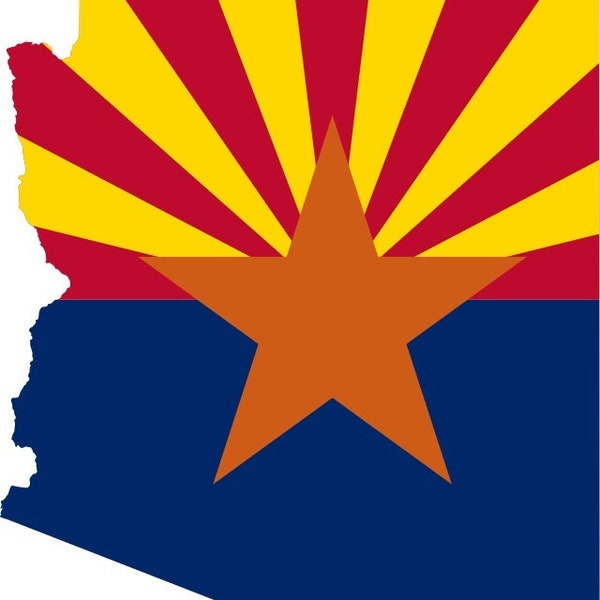 Arizona Flag Stickers - Etsy