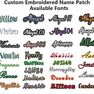 Custom Embroidered Name Patch - Etsy