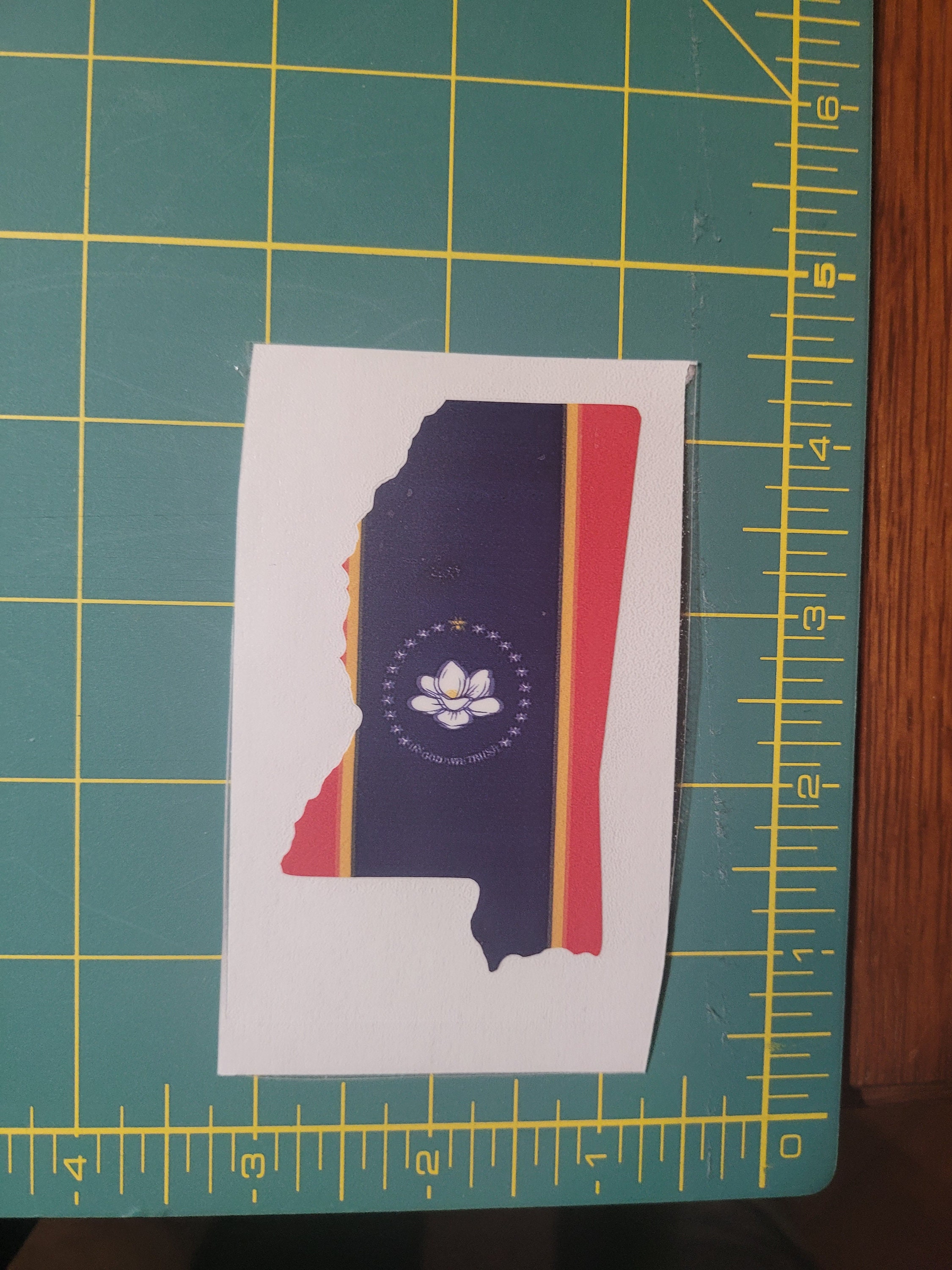 Mississippi Flag Map Adhesive Decal Vinyl Stickers - Etsy