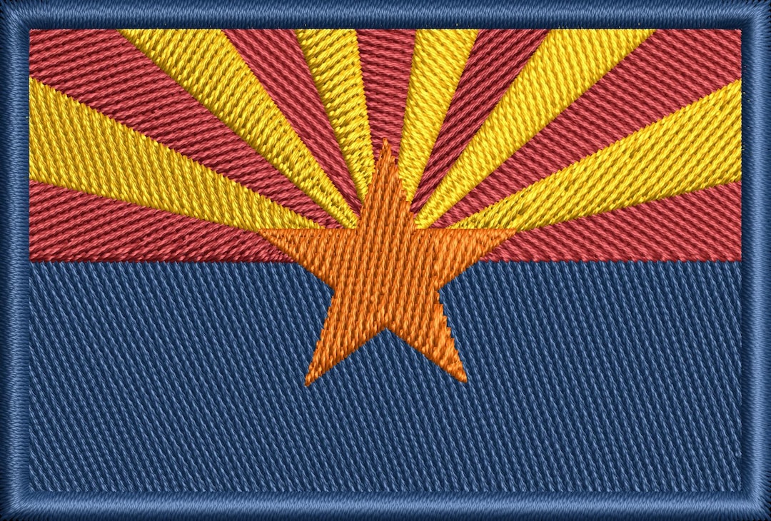 Embroidered Arizona Flag Patch - Etsy
