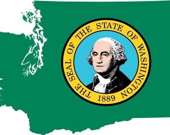 Washington DC Flag Map Adhesive Decal Vinyl Stickers - Etsy