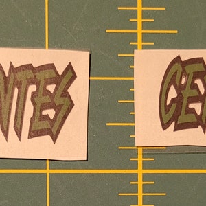 Iron-on Heat Transfer Vinyl (HTV) Name Decals - Tshirt Transfer, HTV ...