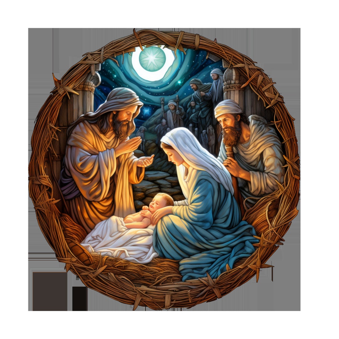 Christmas Nativity Scene Removeable and Reuseable Window Film - Etsy