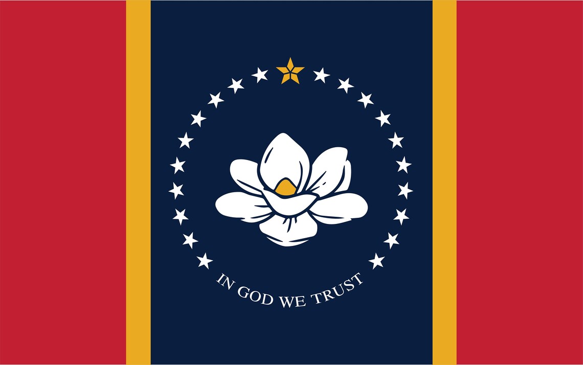 Mississippi State Flag Adhesive Decal, Vinyl Stickers - Etsy