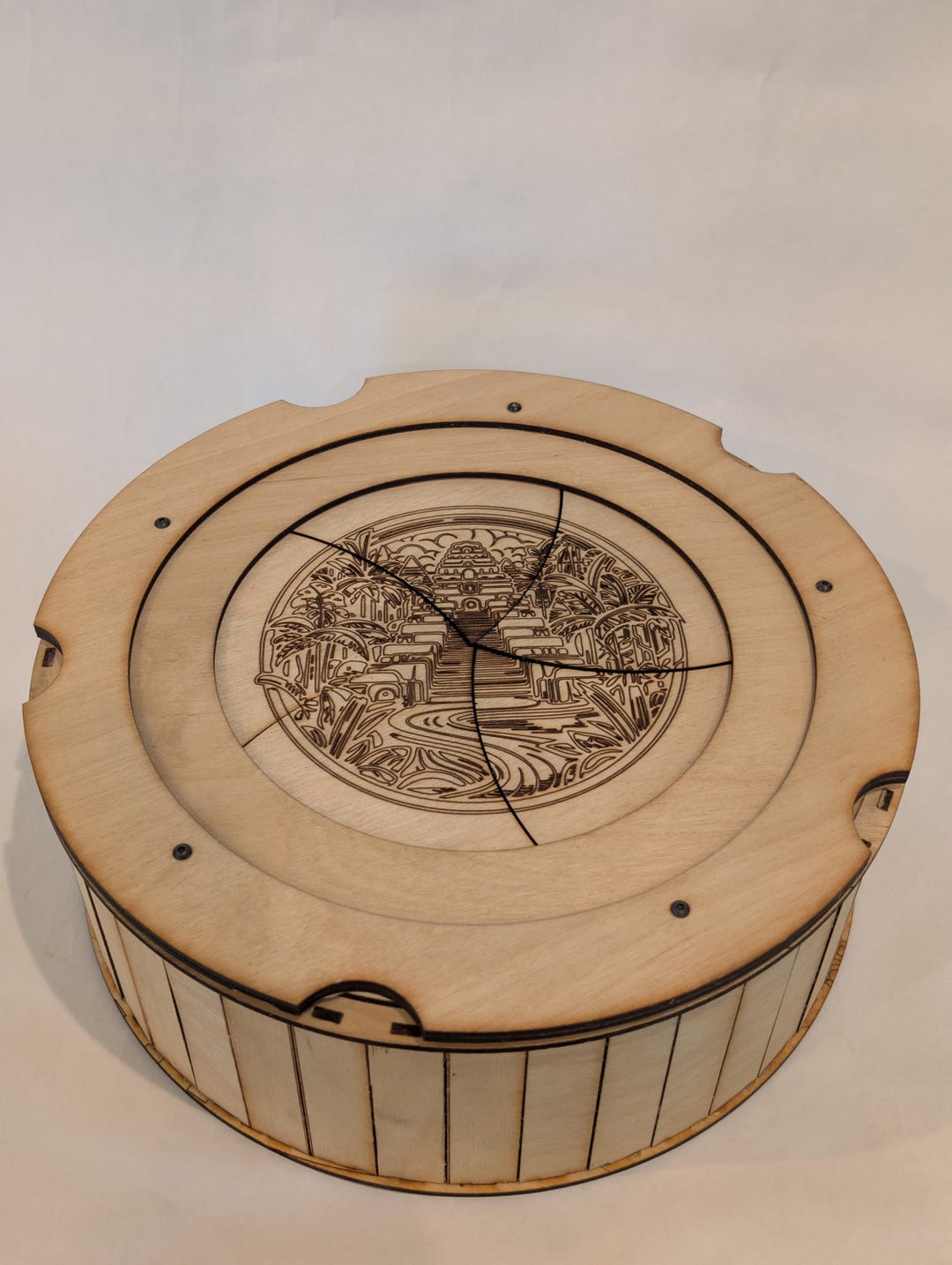 1296, Laser Cut Iris Lid Box - Etsy