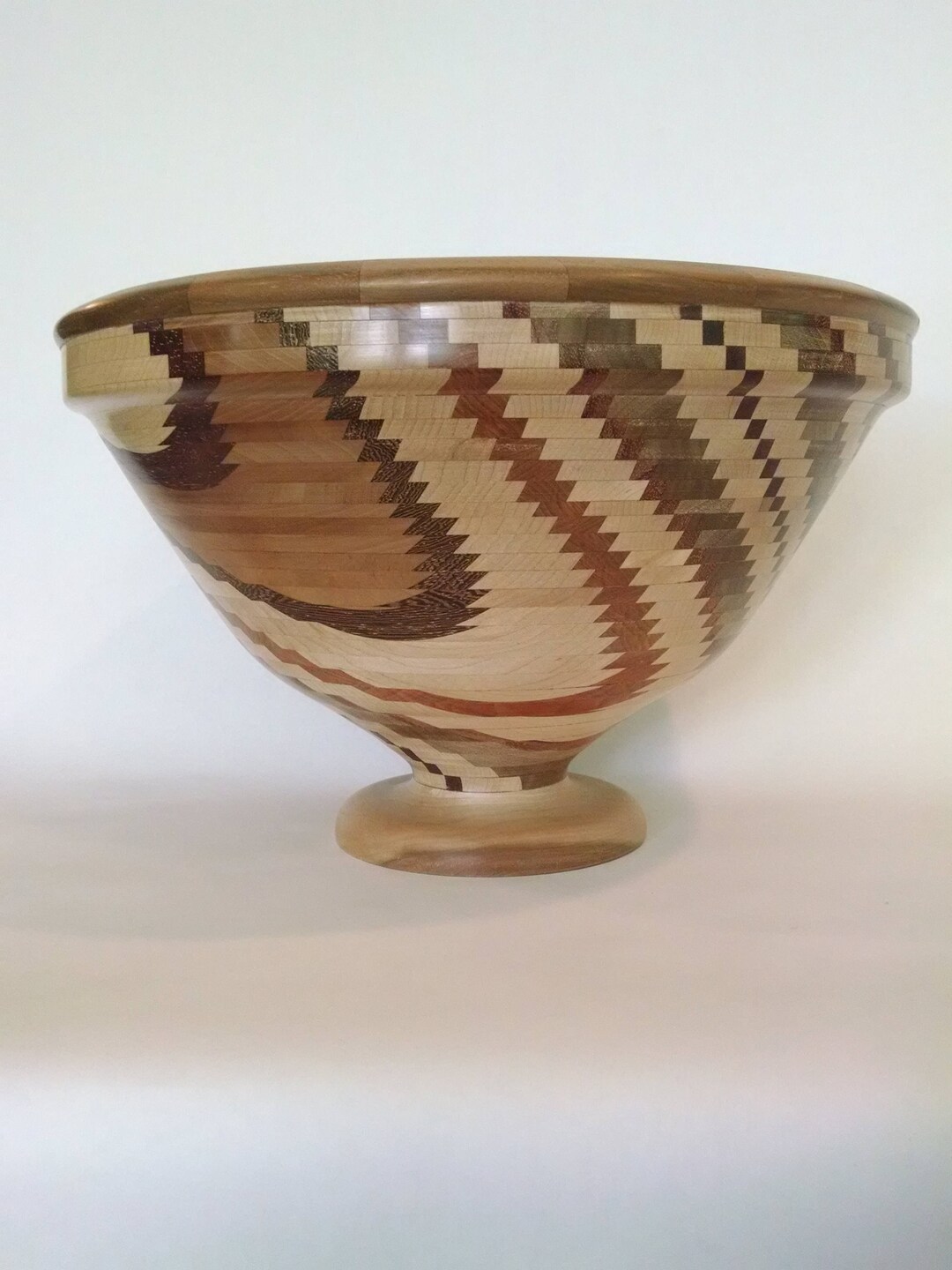 Segmented Dizzy or Vortex Bowl, Multiple Hardwoods - Etsy