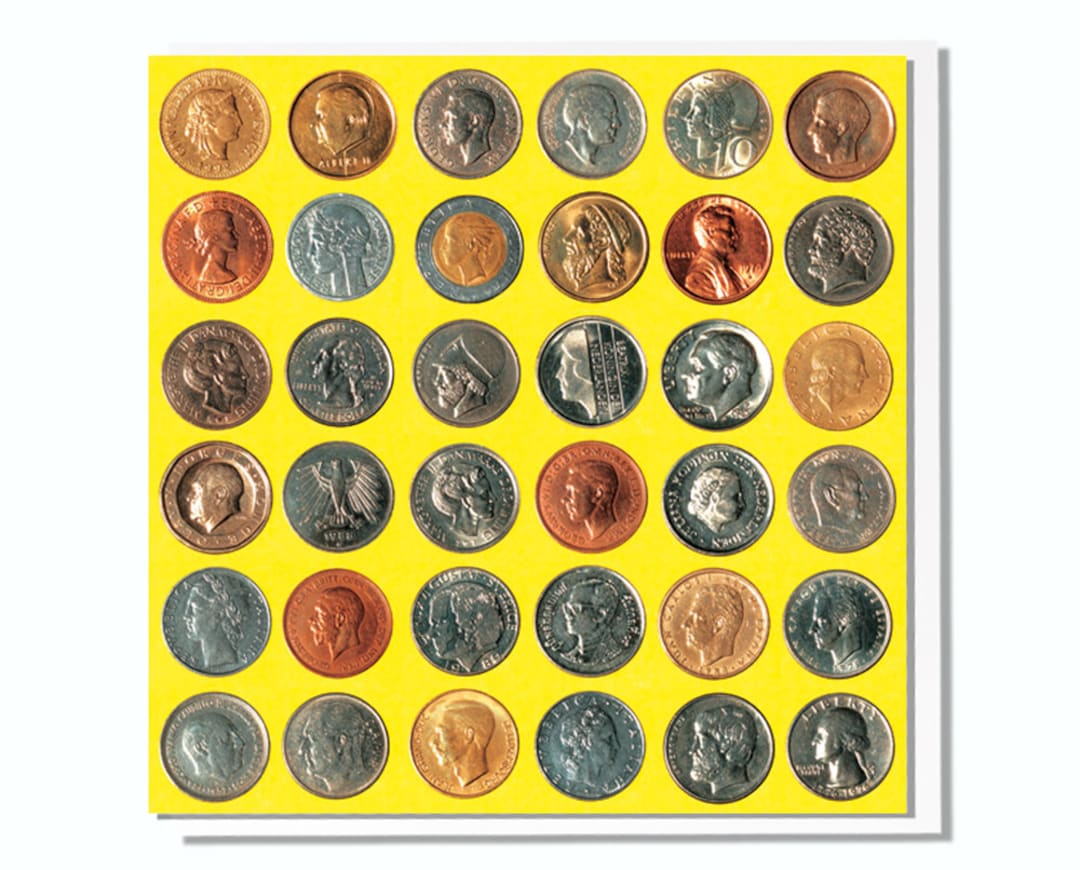 Birthday Card Coins - Etsy UK