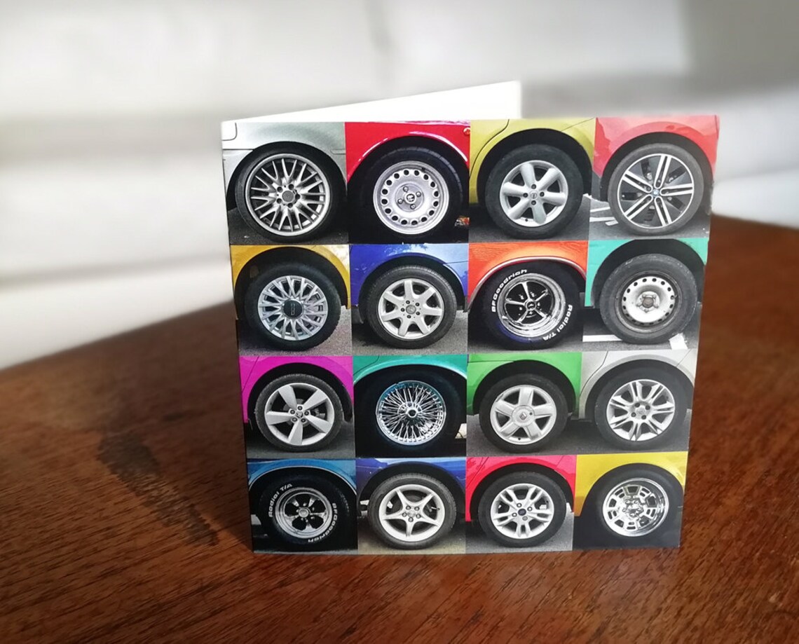 Cars Male Birthday Card Wheels - Etsy UK