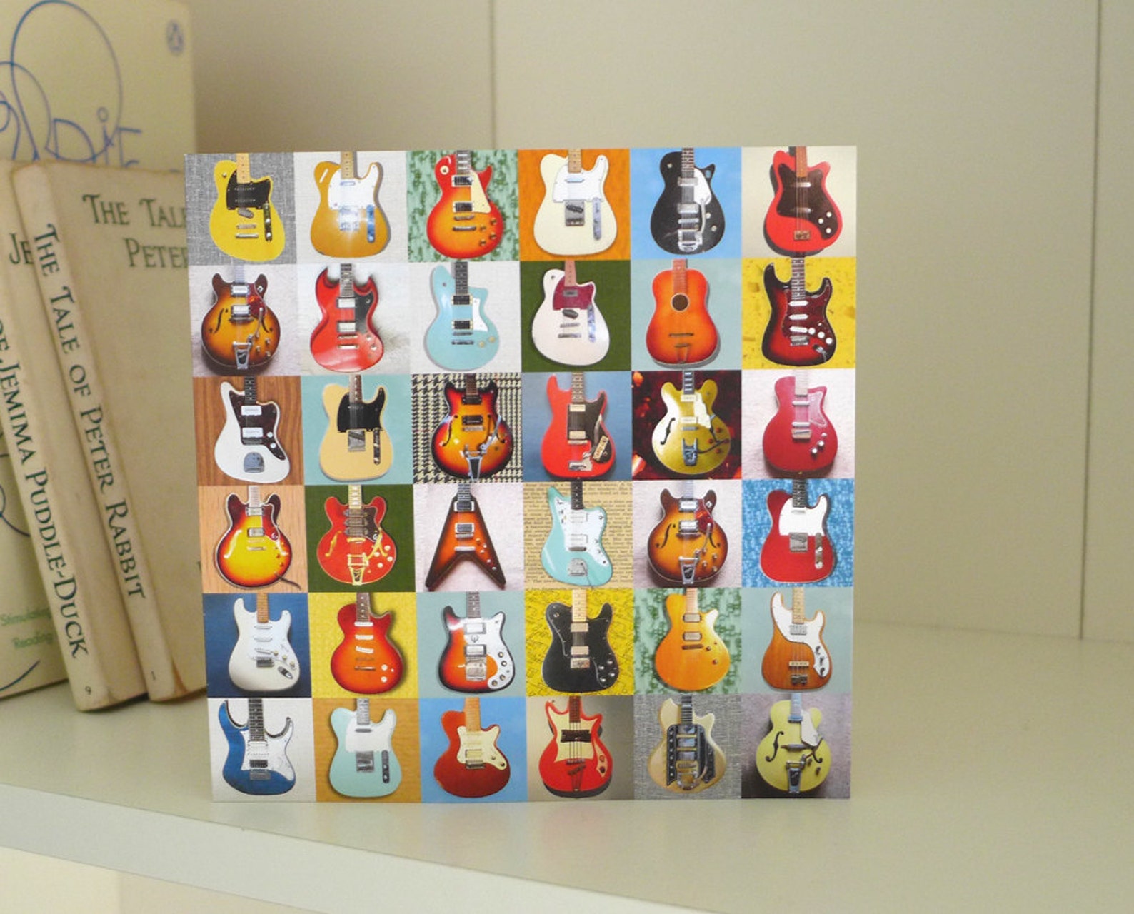 Electric Guitars Vintage Male Birthday Card - Etsy