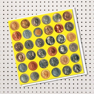 Birthday Card Coins - Etsy UK