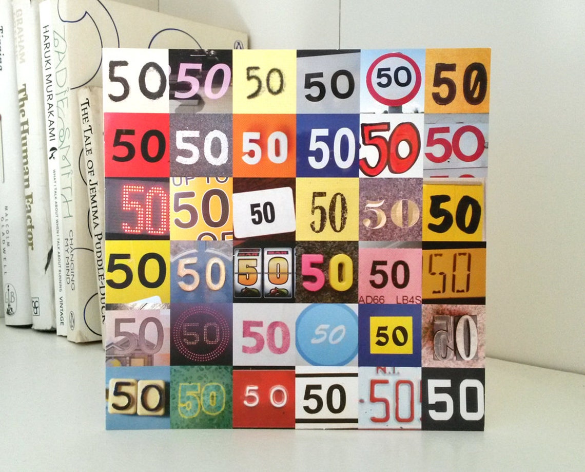 50th Birthday Card | Etsy